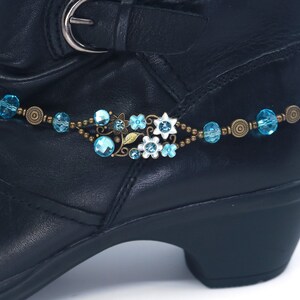 Floral Bootlet, Crystal Boot Bling, Boot Anklet, Boot Bracelet - Etsy