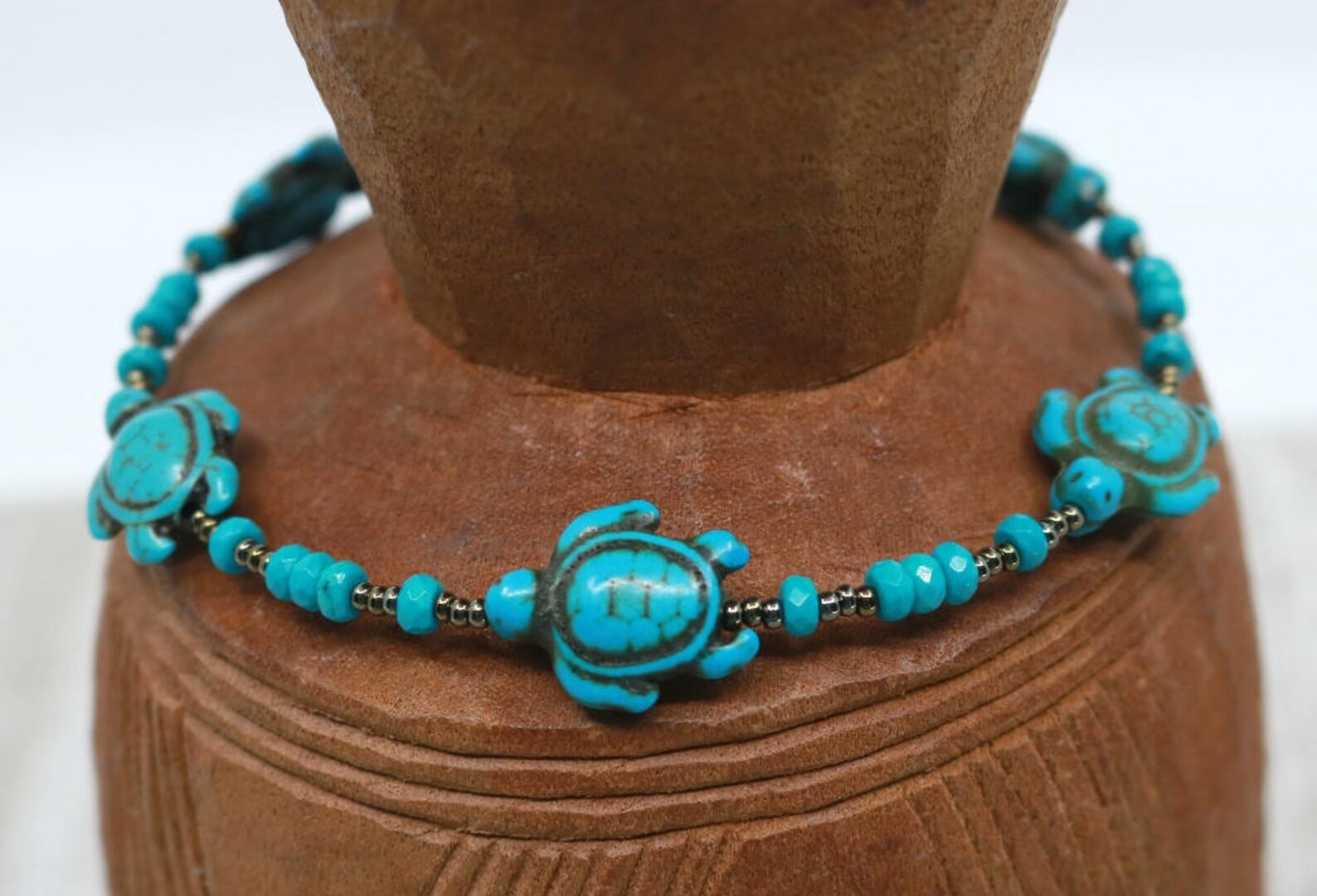 Turtle Ankle Jewelry, Blue, Anklet, Gift for Her, Stocking Stuffer - Etsy