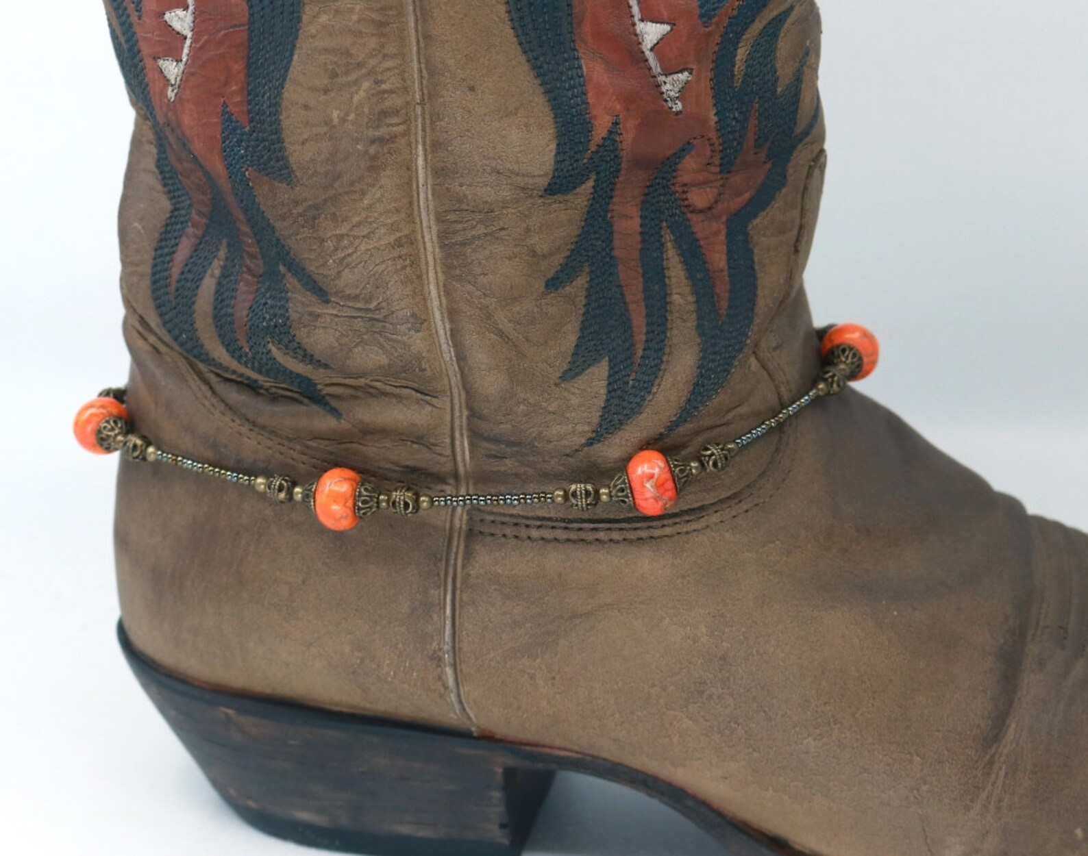 Orange Boot Jewelry Trending Now Womans Gift Boho Jewelry - Etsy