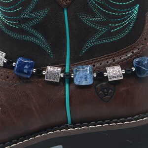 Gemstone Boot Bling Blue Boot Anklet Boot Jewelry Trending - Etsy