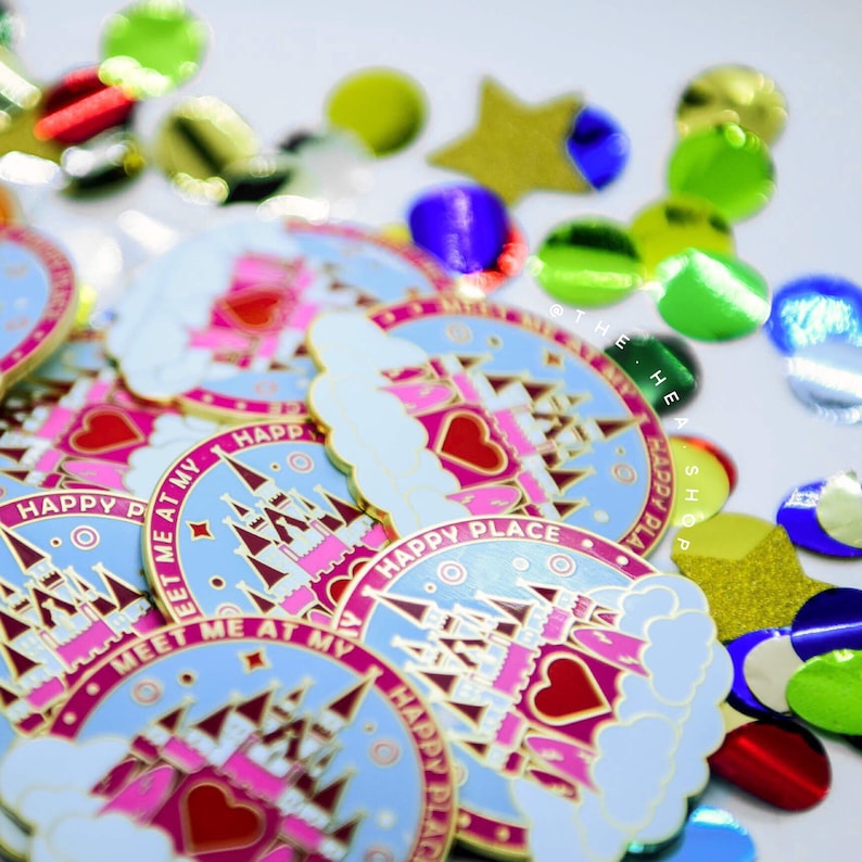 Fantasy Pin Happy Castle Hard Enamel Pin - Etsy