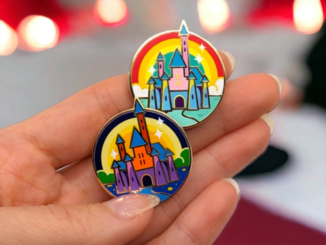 Cute Disney Castle Enamel Pin, Cinderella Castle Pin, Cute Kawaii ...
