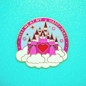 Fantasy Pin - Happy Castle Hard Enamel Pin - Etsy
