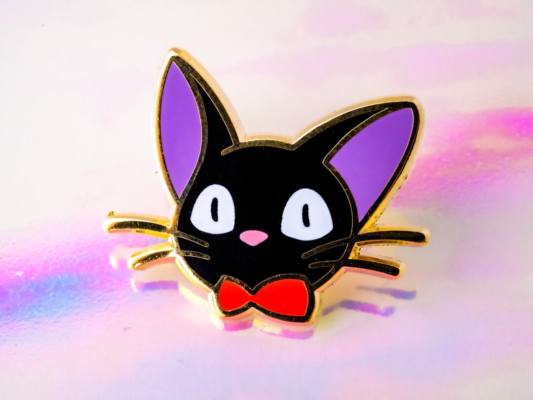 Manga Pin| Cute Jiji Cat Pin| Delivery Service Kiki Characters Pin ...