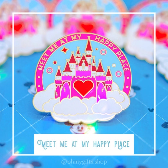 Fantasy Pin Happy Castle Hard Enamel Pin - Etsy