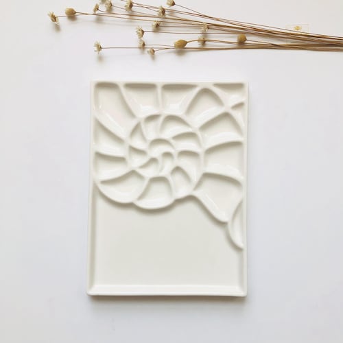 Ceramic Watercolor Palette Conch Artist Ceramic Palettes - Etsy