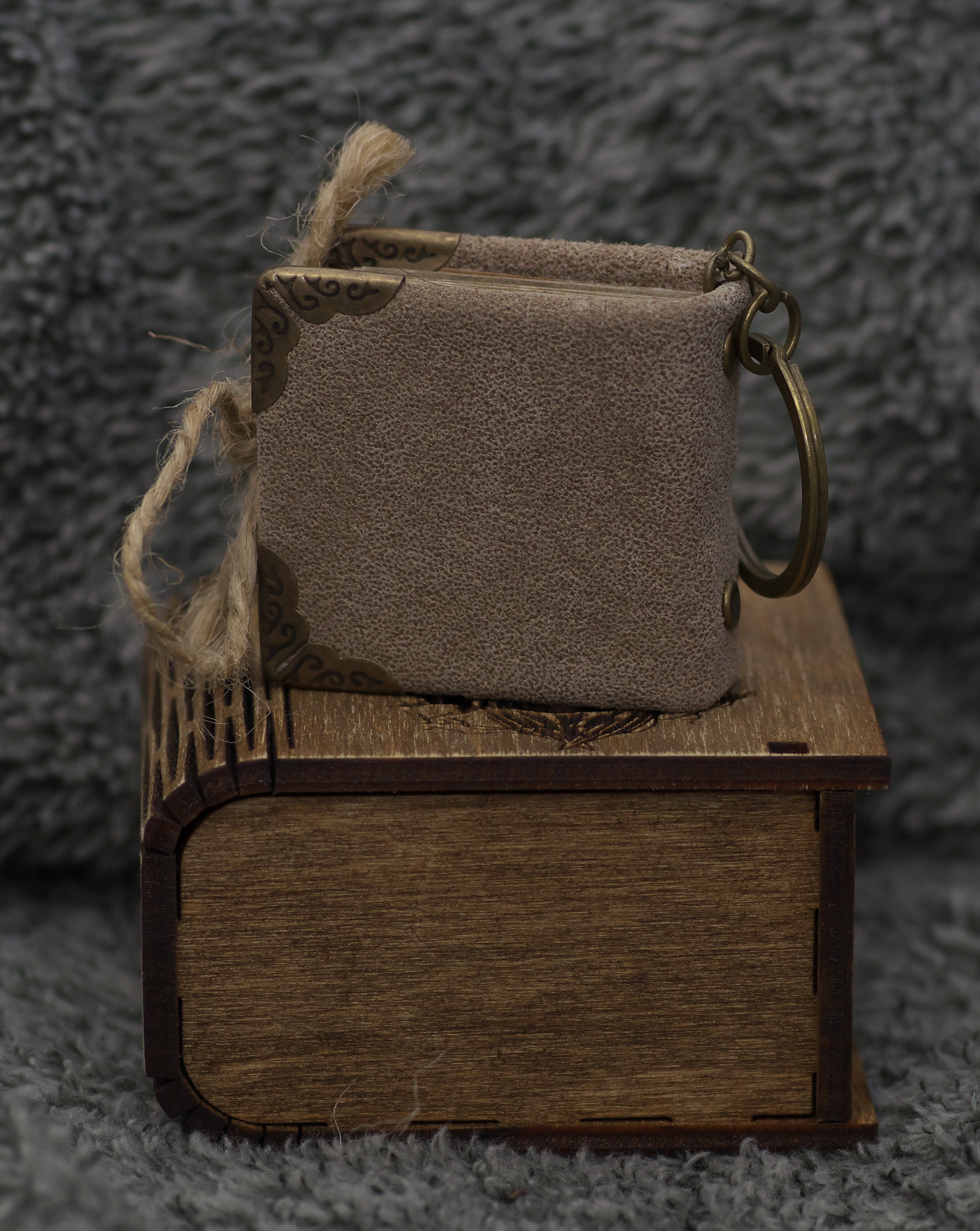 Handmade suede key chain notebook Celtic Legend | Etsy