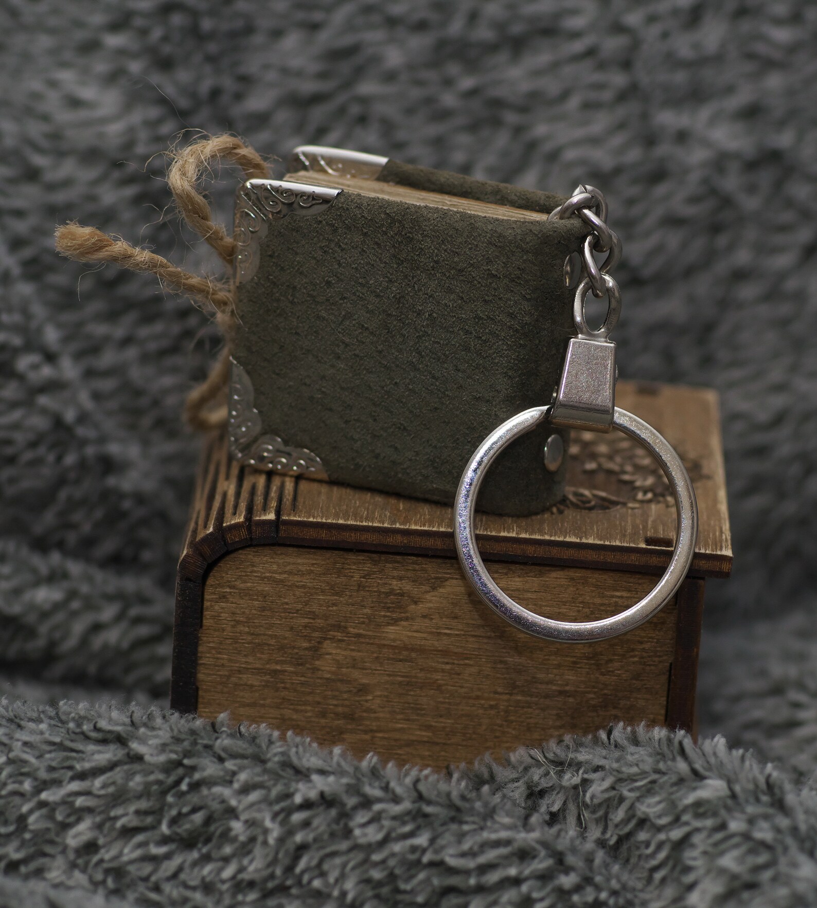 Handmade Suede Key Chain Craft Paper Notebook celtic | Etsy