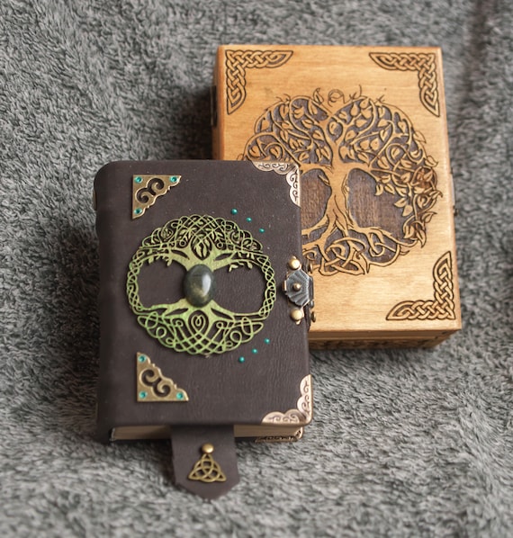 Celtic Tree of Life Themed Handmade Leather Craft Paper - Etsy