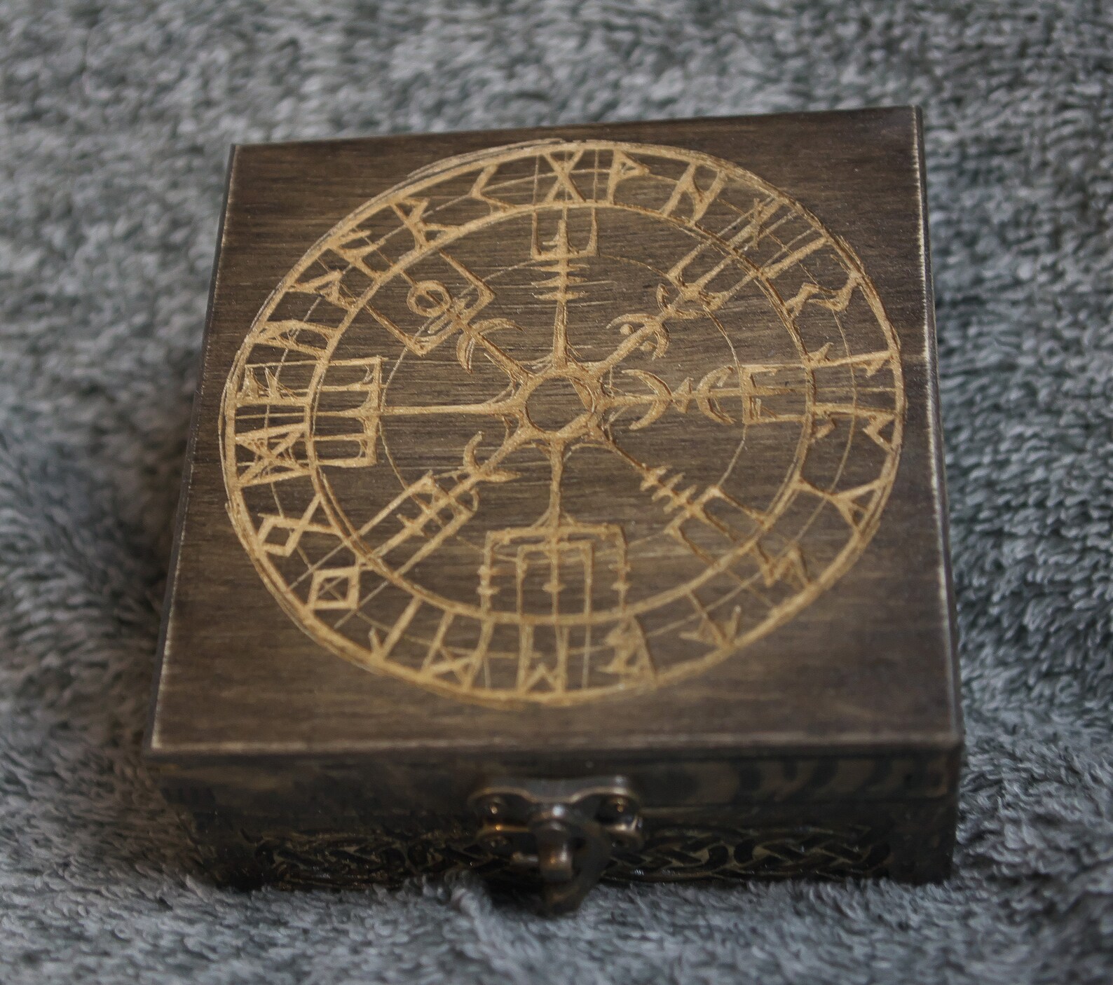 Ash Wood Elder Futhark Runes Set on Shield for Divination | Etsy