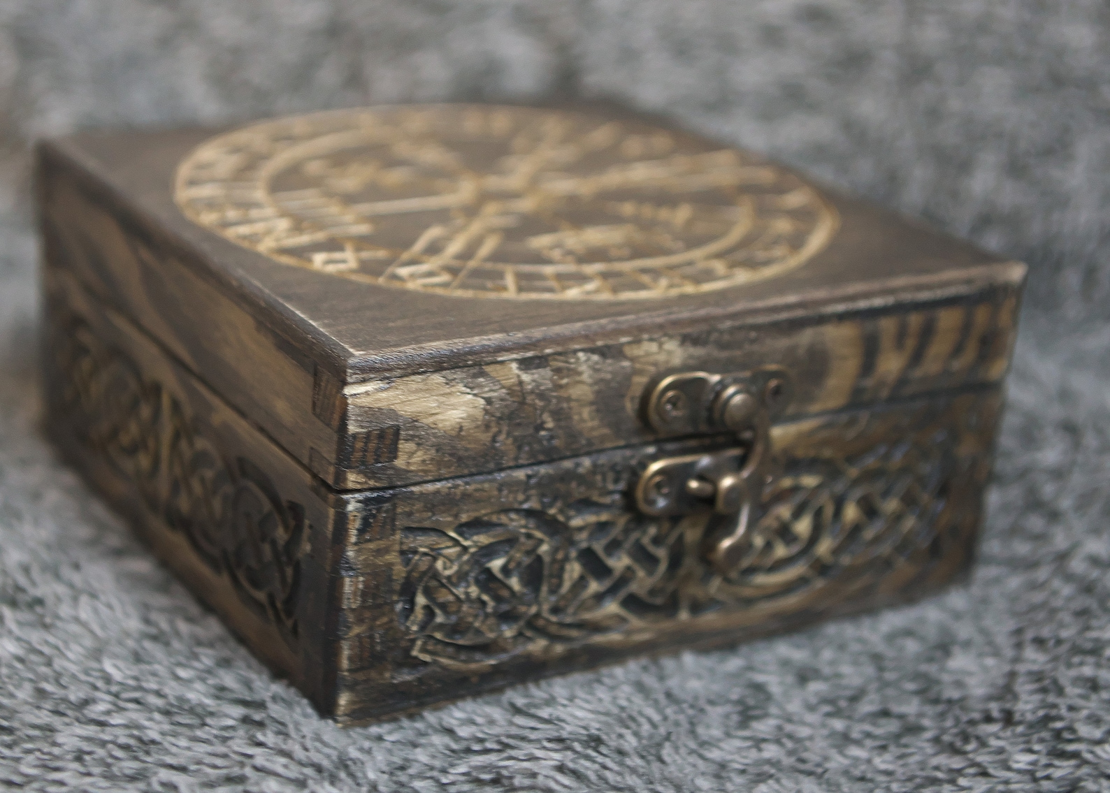 Ash Wood Elder Futhark Runes Set on Shield for Divination | Etsy