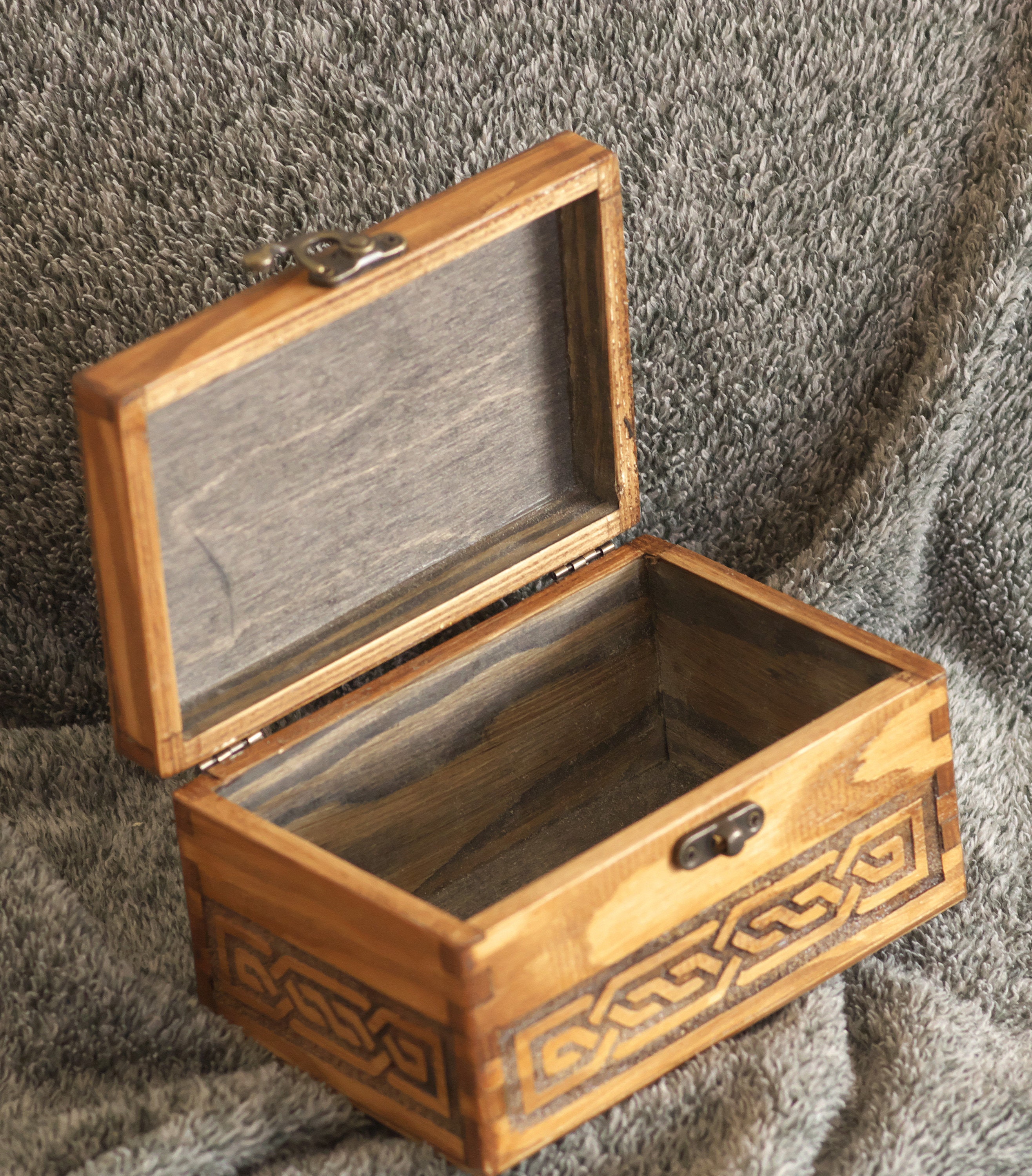 Celtic Themed Wooden Jevelery Box/casket - Etsy