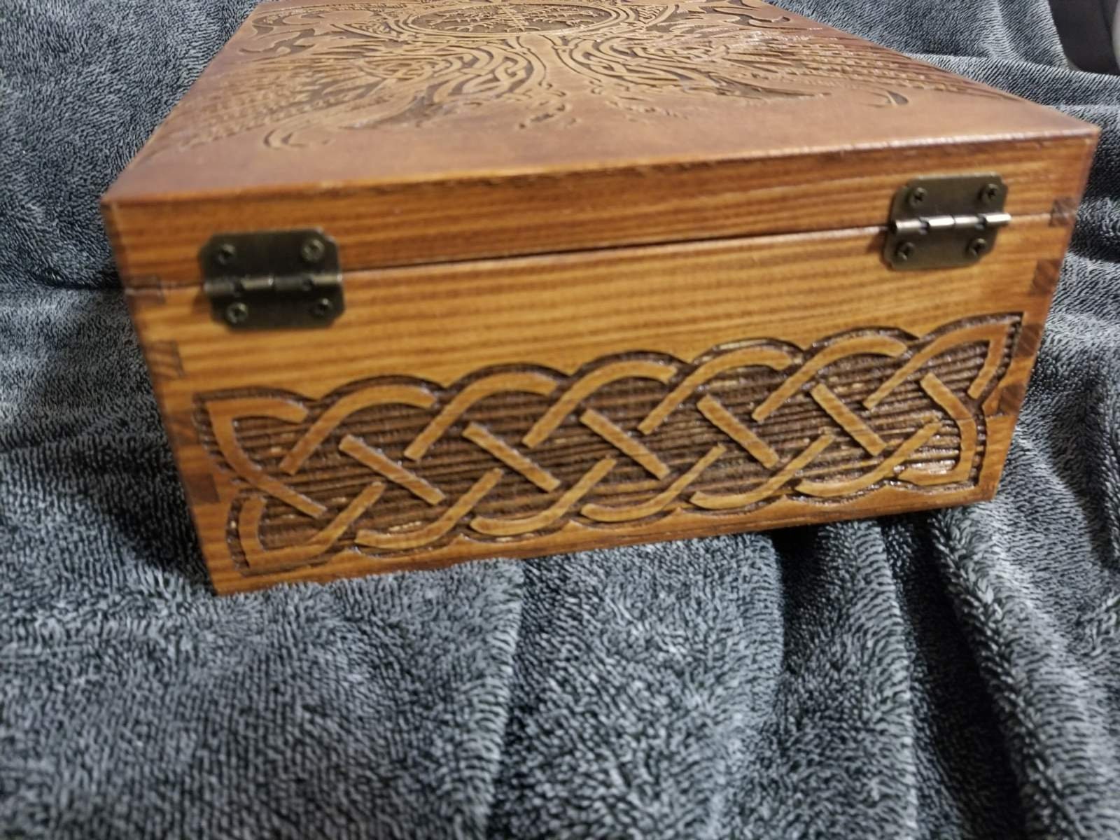 Secret Compartment Vikings Themed Jevelery Box With Hidden Section ...