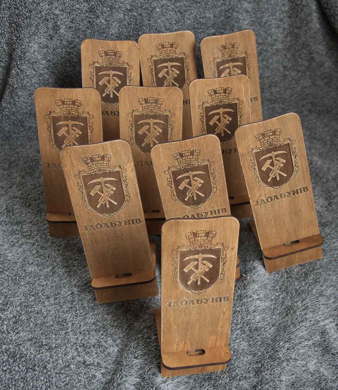 10pcs Big Set - Your Own Logo/picture/name Personalized Wooden Phone ...