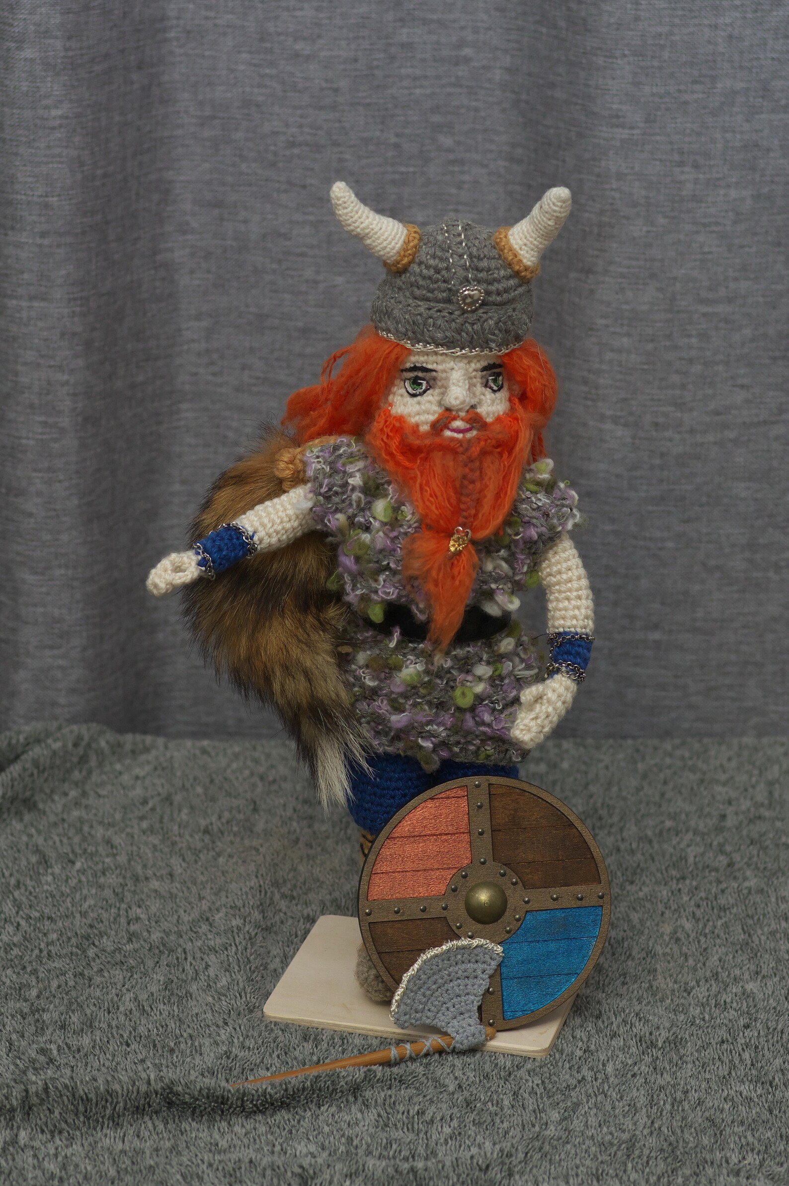 Handmade Knitted Interior Viking Doll Free UPS Shipping | Etsy