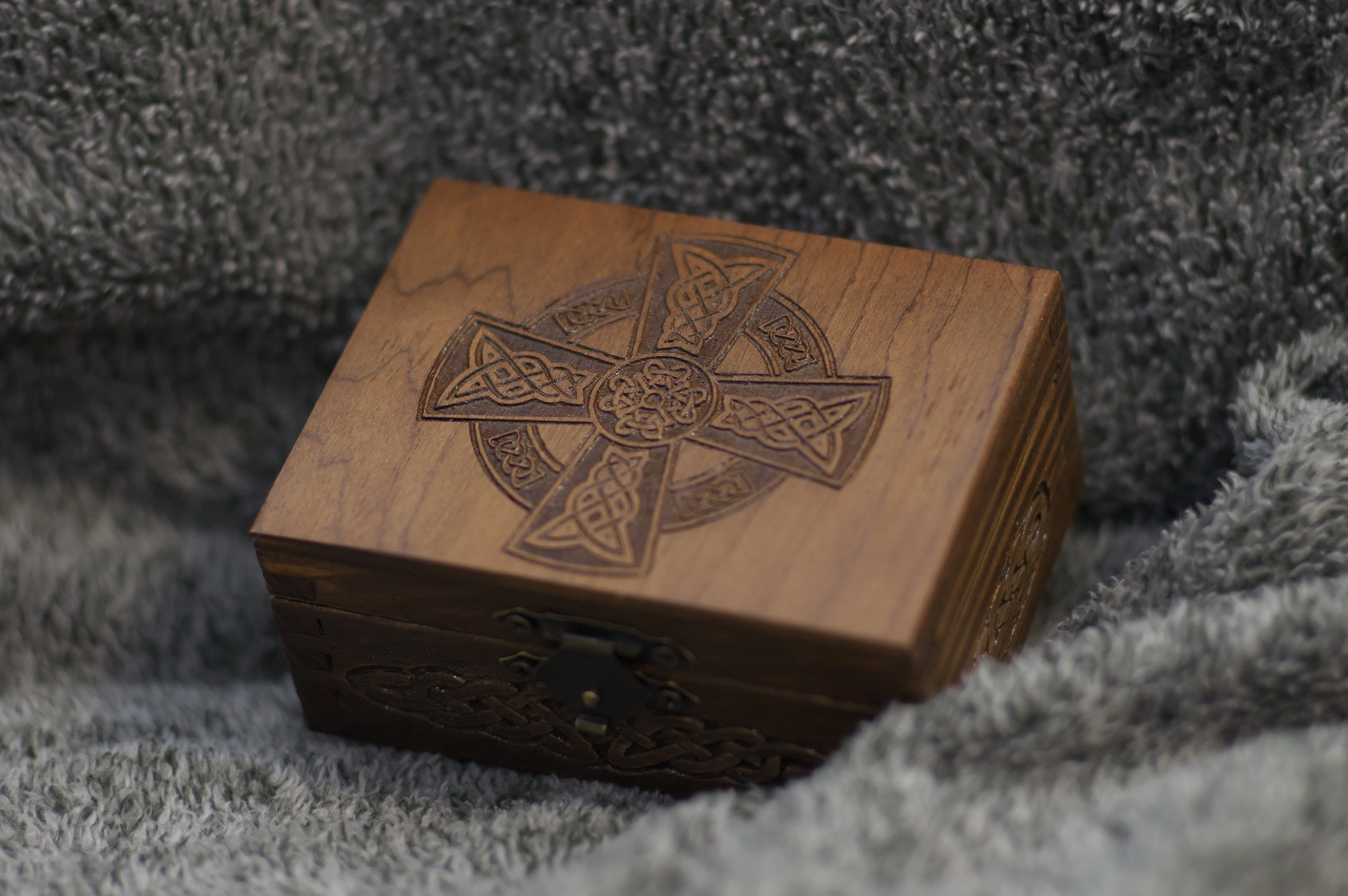 Celtic Cross Themed Mini Wooden Jevelery Box/casket | Etsy