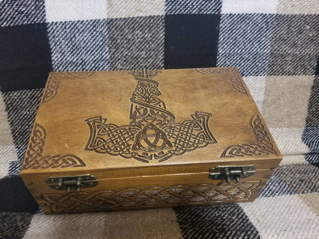 Secret Compartment Mjolnir - Thor's Hammer Themed Jevelery Box With ...