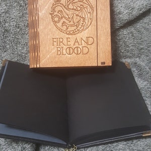 Red Dragon Themed Handmade Leather Black Paper Notebook in - Etsy