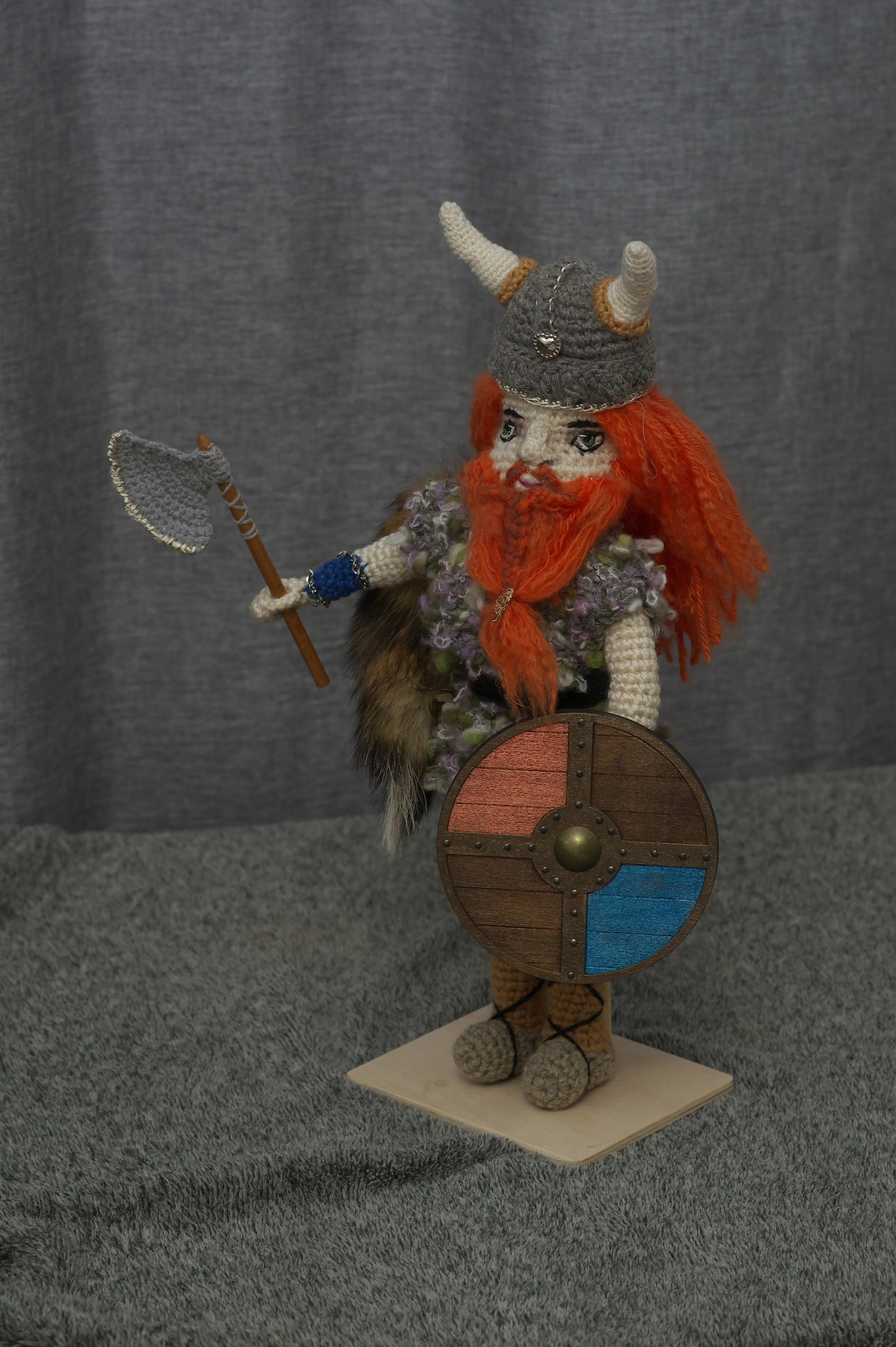 Handmade Knitted Interior Viking Doll Free UPS Shipping | Etsy