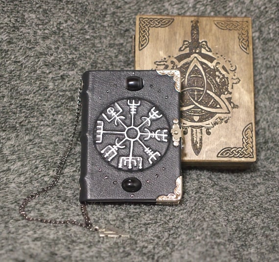 Viking Themed Vegvisir Runic Compass Series Handmade Leather | Etsy