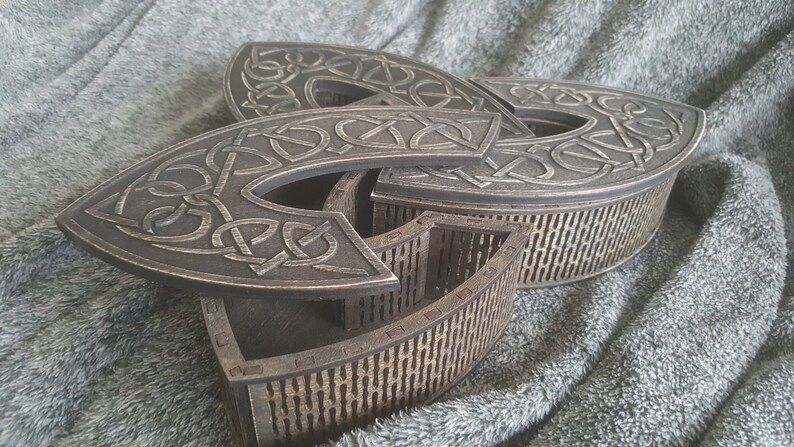 Triskel 3-in-1 Celtic Themed Set of Jevelery Boxes - Etsy