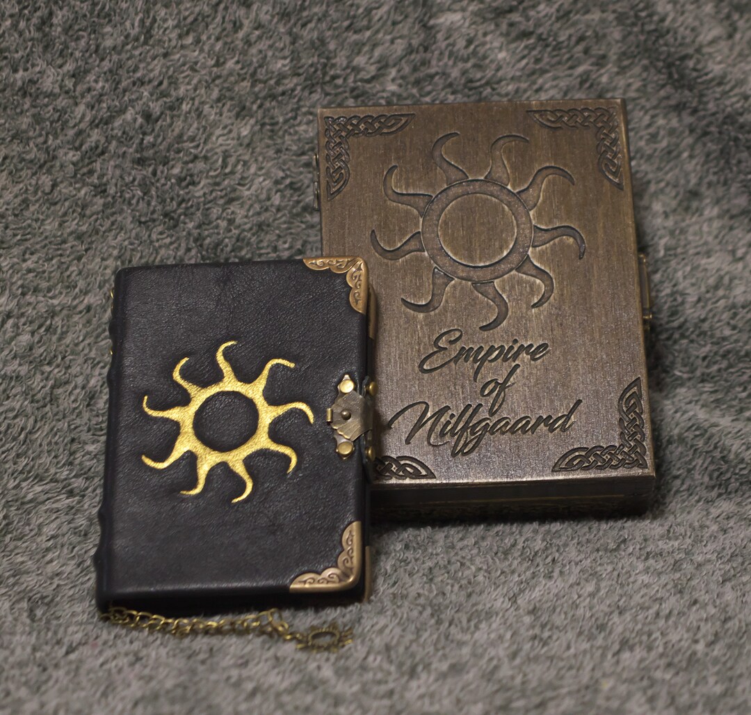 Handmade Leather Black Paper Notebook 'the Chronicles of Nilfgaard' in ...