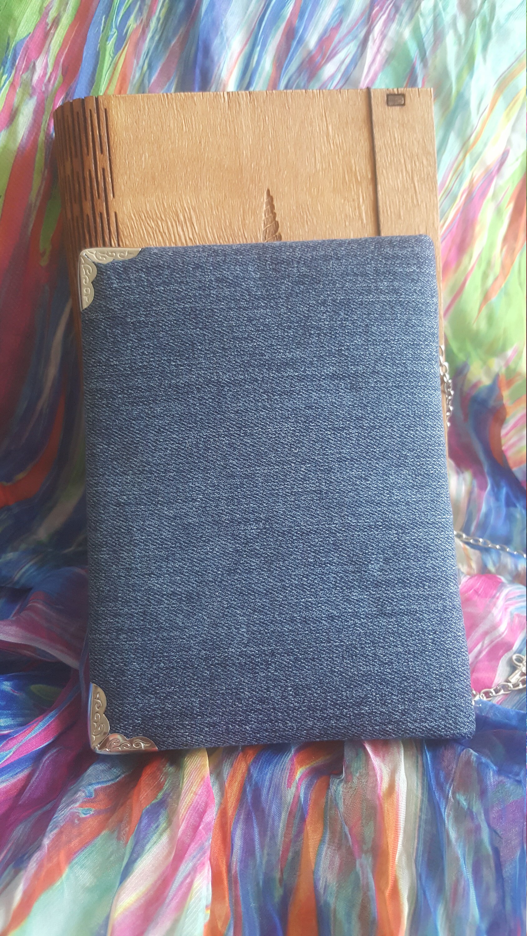 Magic Unicorn Series Handmade Denim Blue Paper Notebook in - Etsy