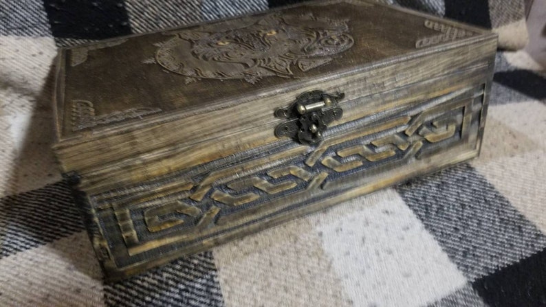 Big Lynx Themed Wooden Jevelery Box/casket 30x20x10cm - Etsy