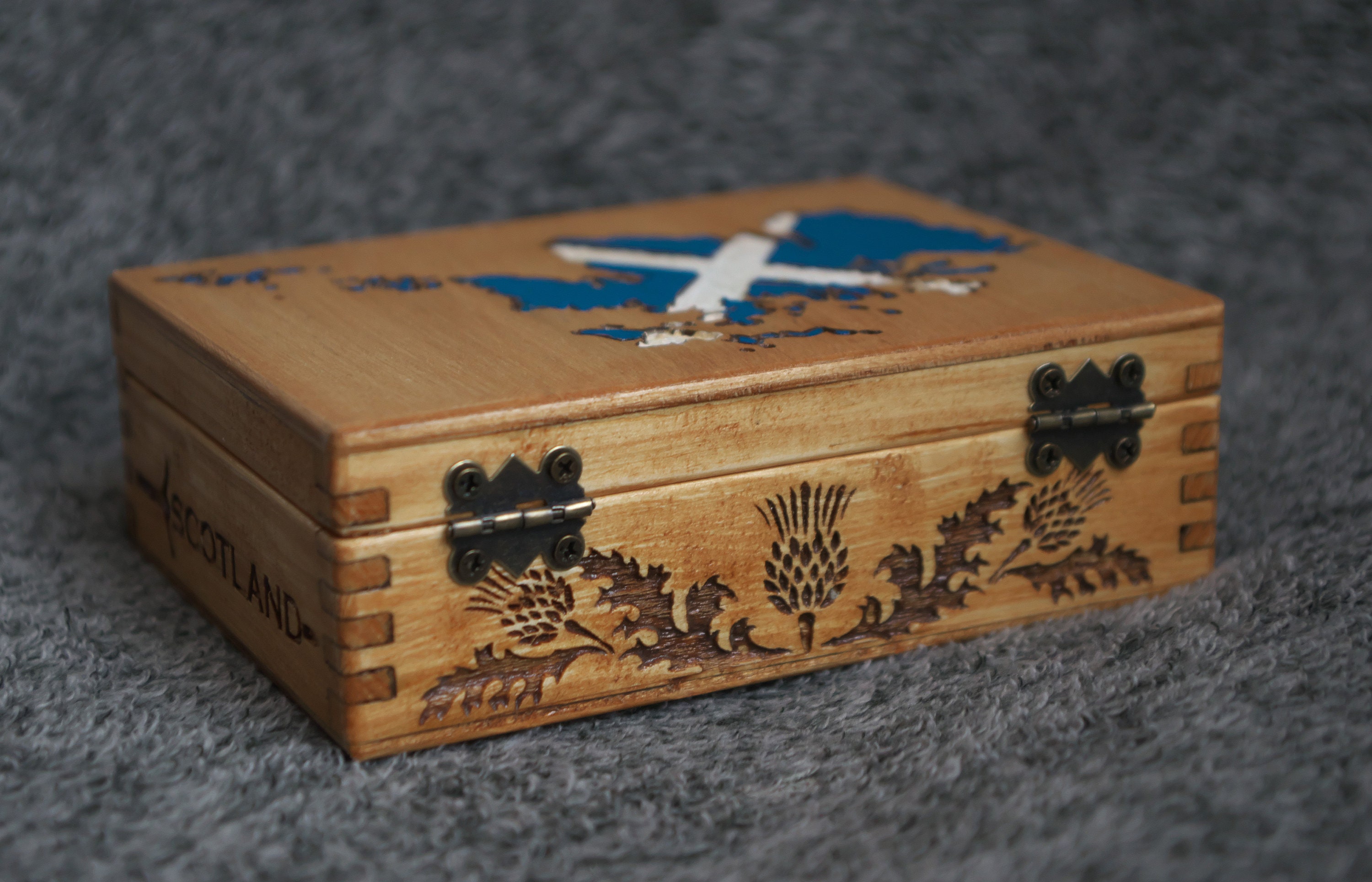 Map Od Scotland Themed Wooden Jevelery Box/casket - Etsy