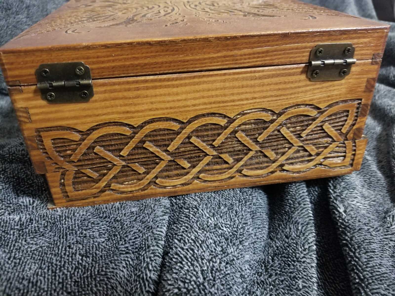 Secret Compartment Vikings Themed Jevelery Box With Hidden - Etsy