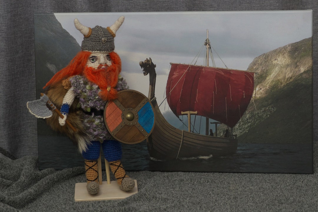Handmade Knitted Interior Viking Doll, Free UPS Shipping! - Etsy