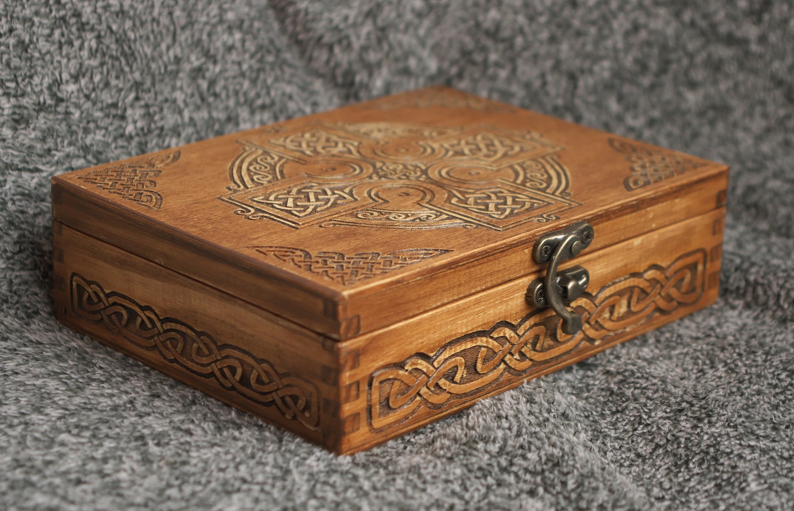 Celtic Cross Themed Wooden Jevelery Box/casket Book-shaped - Etsy