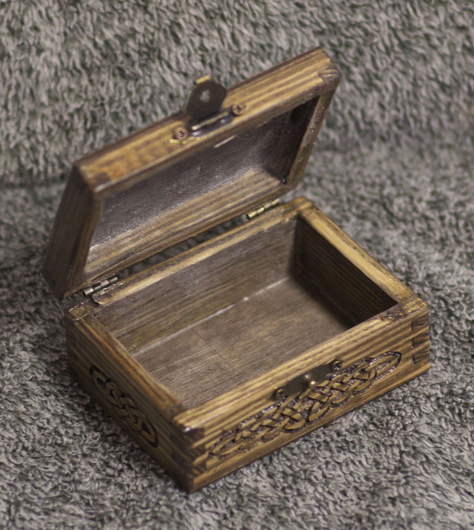 Celtic Ravens Themed Mini Wooden Jevelery Box/casket - Etsy