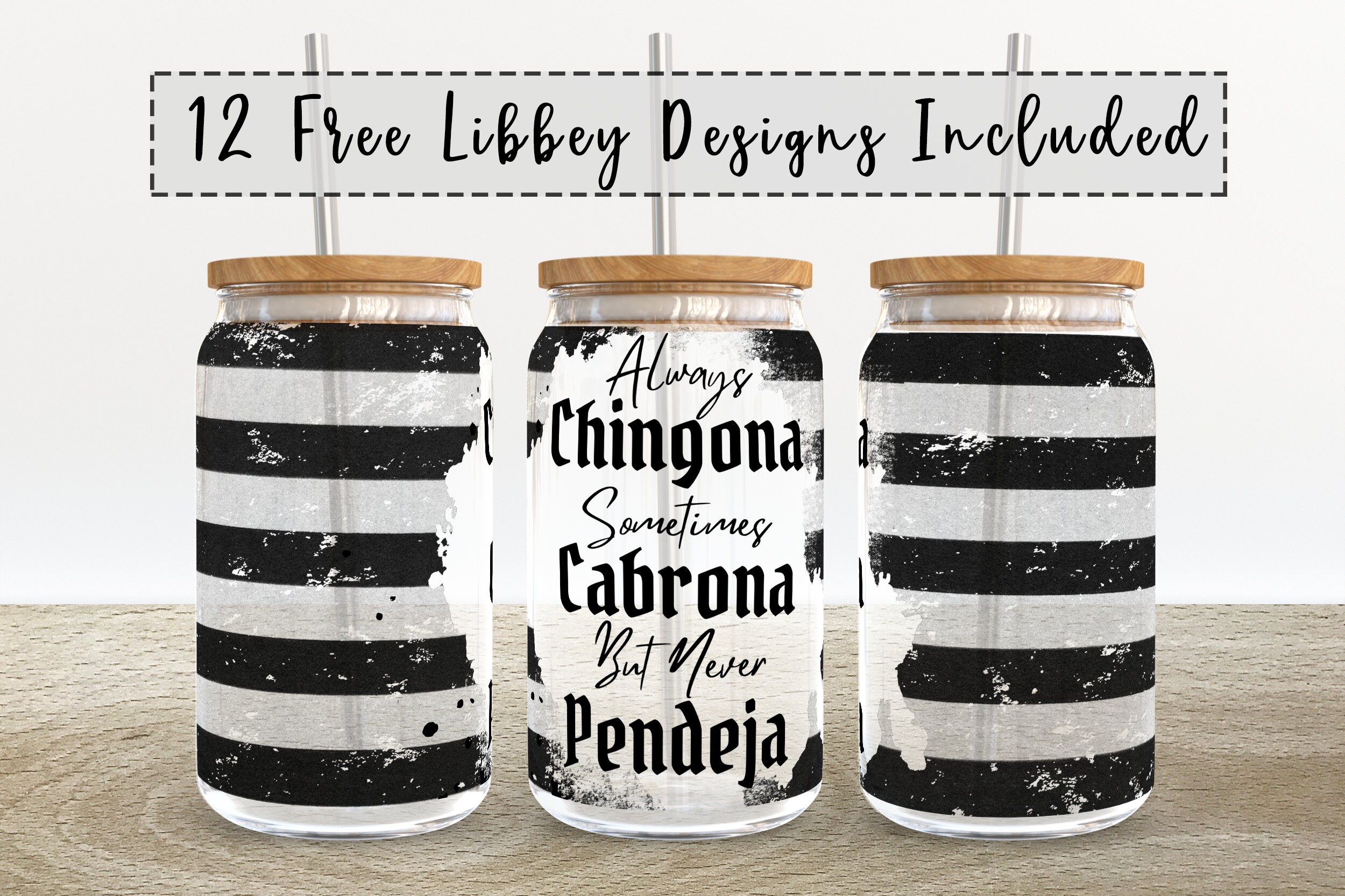 ALWAYS CHINGONA Lowrider Latina | 16 Oz Libbey Glass Can Tumbler ...