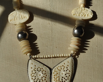 Faux ivory jewelry | Etsy