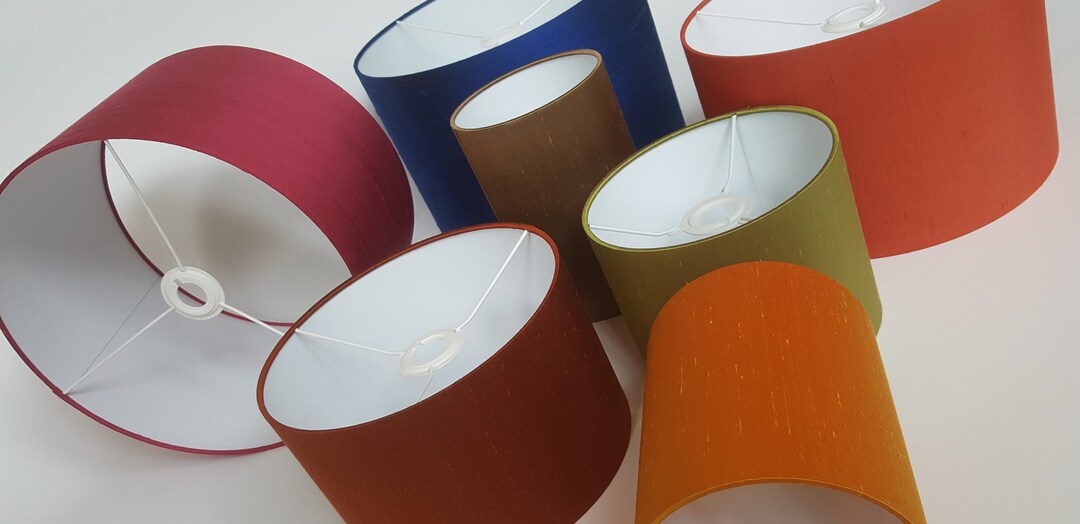 Gorgeous Contemporary Silk Lampshades Huge Colour Range - Etsy UK