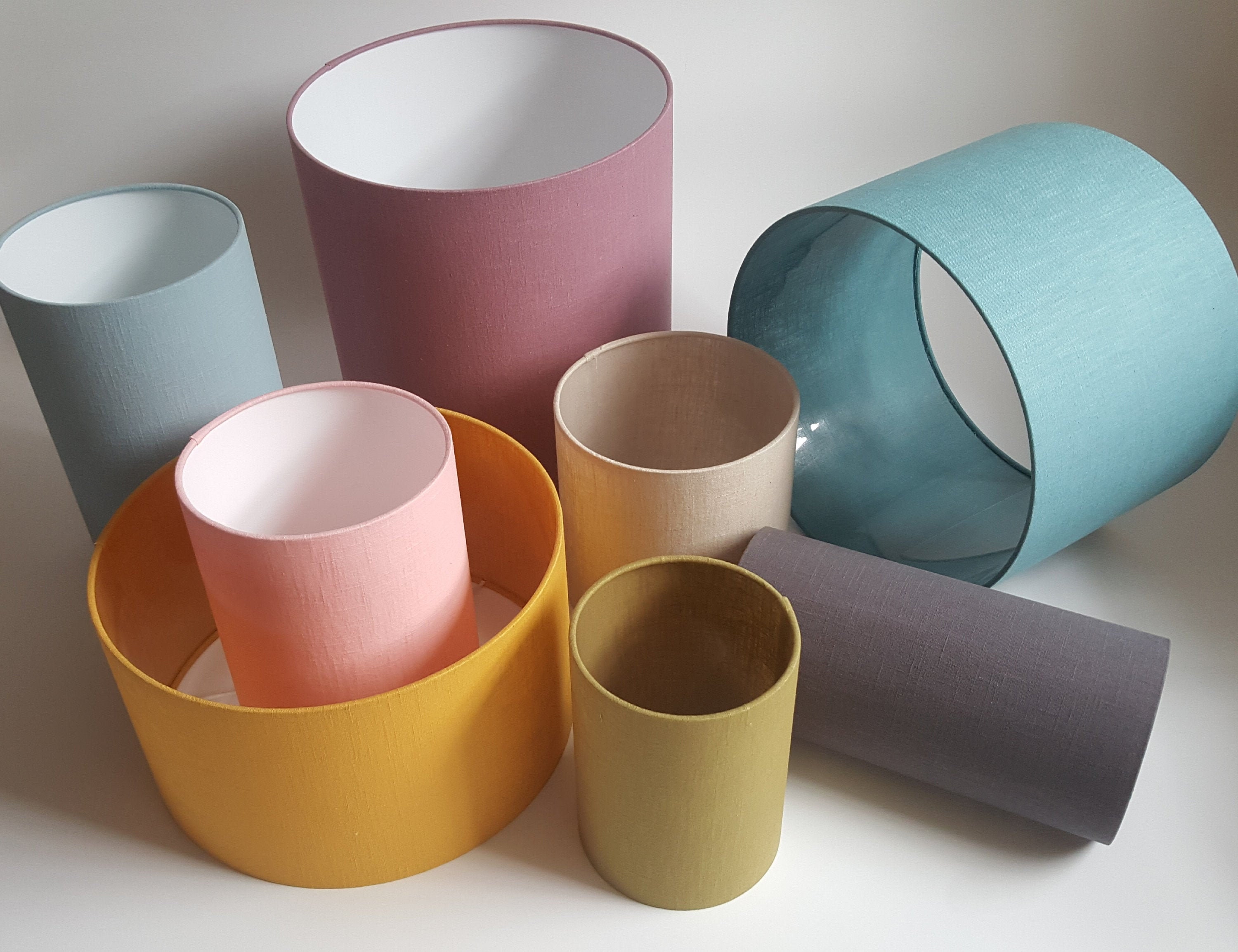 Gorgeous Contemporary Linen Lampshades - Etsy