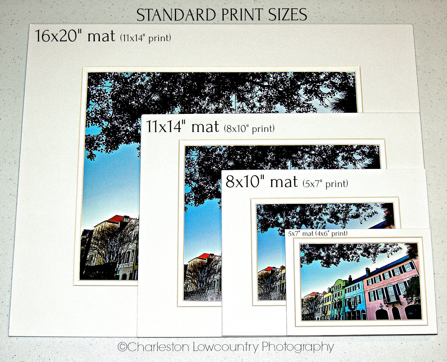 Seeing Triple (piazza Palace) - Charleston, South Carolina PRINT ...