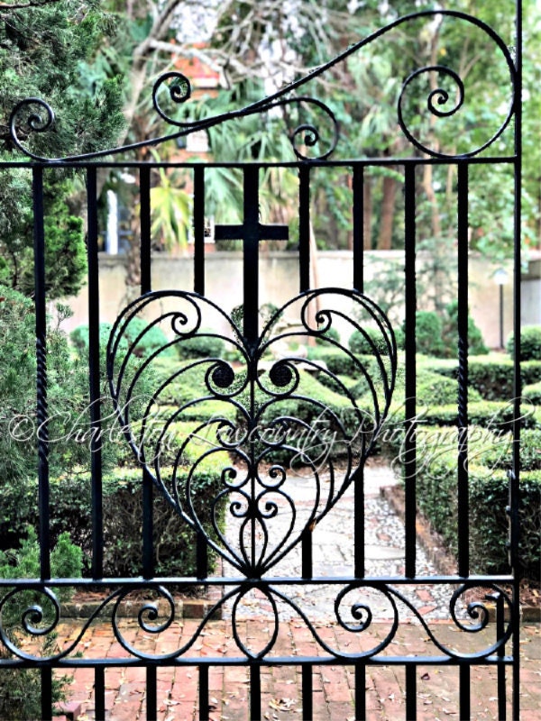 Heart Gate Charleston South Carolina PRINT - Etsy