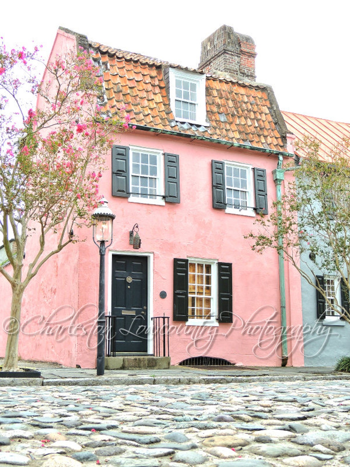 The Pink House Charleston South Carolina PRINT - Etsy