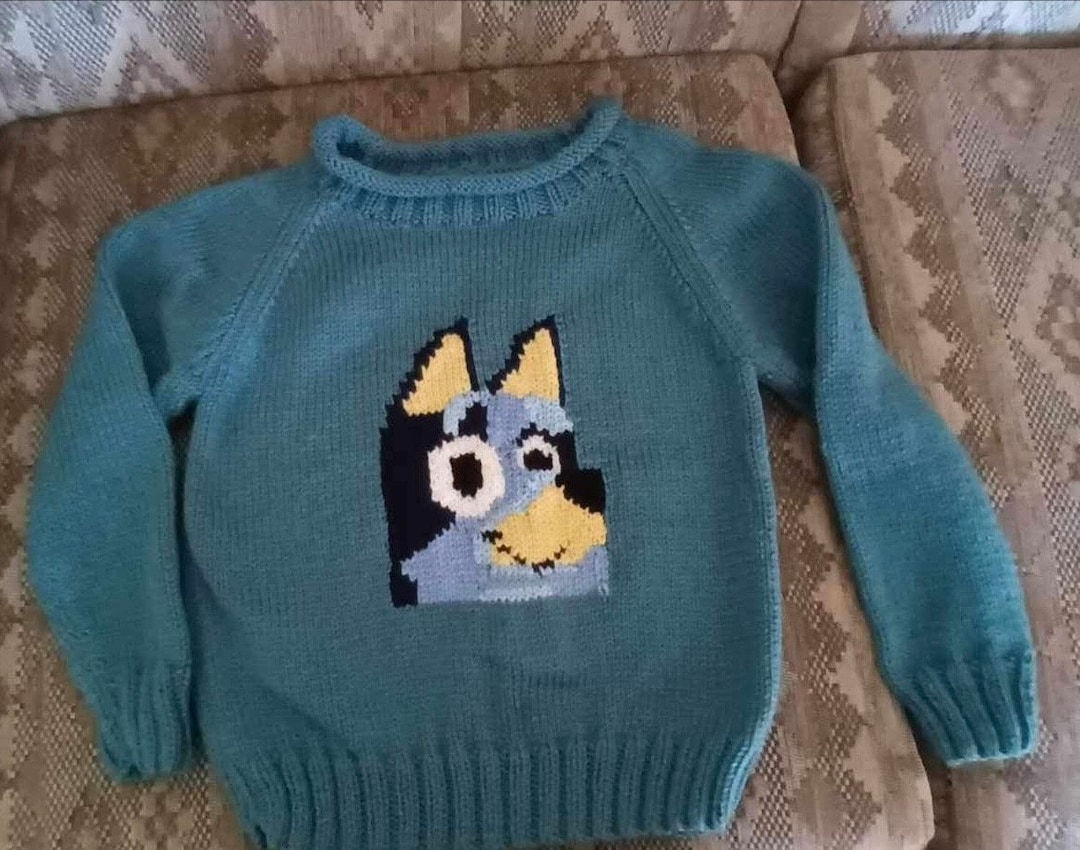 Unisex Kid's Bluey Jumper / Sweater With Crew or Ribbed/rolled Neck. - Etsy
