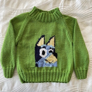 Unisex Kid's Bluey Jumper / Sweater With Round Neck. Various Colours ...