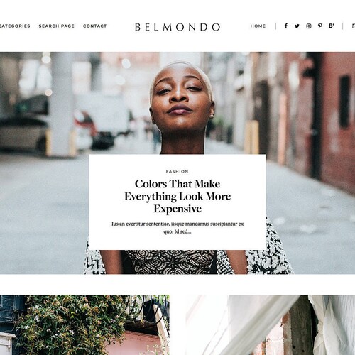 Responsive Premade Blogger Template Minimalist Design - Etsy