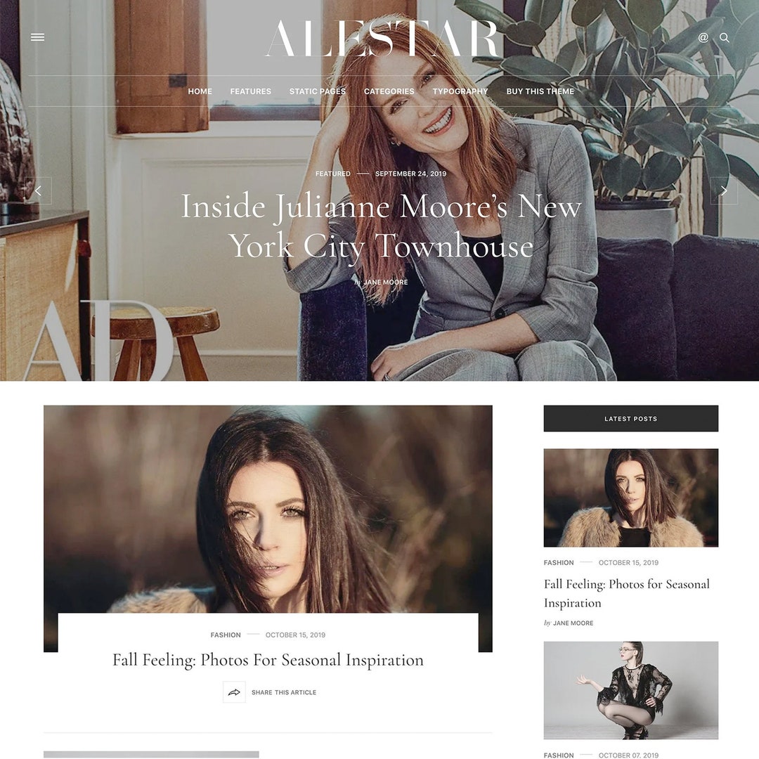 ALESTAR | Premade Blogger Template - Responsive Blogger Theme - Premade ...