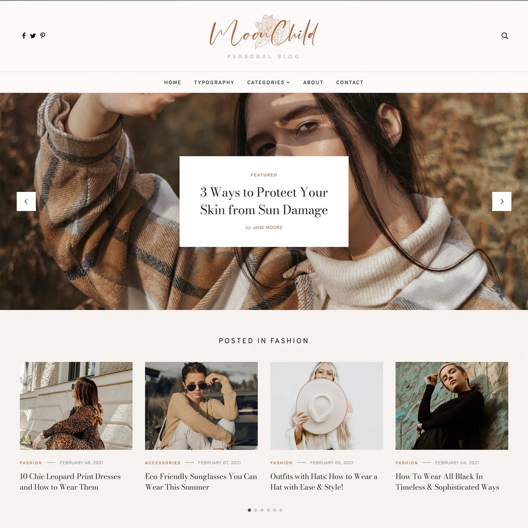 Moonchild | Premade Blogger Template - Responsive Blogger Theme ...
