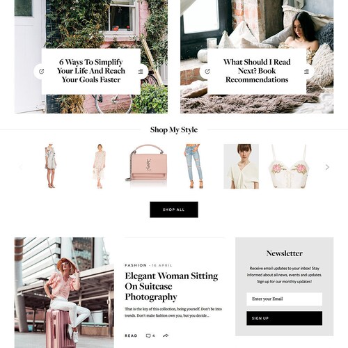 Belmondo Premade Blogger Template Responsive Blogger Theme - Etsy