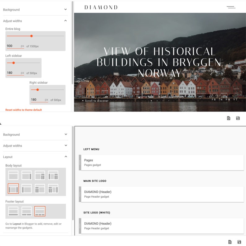 Diamond Premade Blogger Template Responsive Blogger Theme - Etsy
