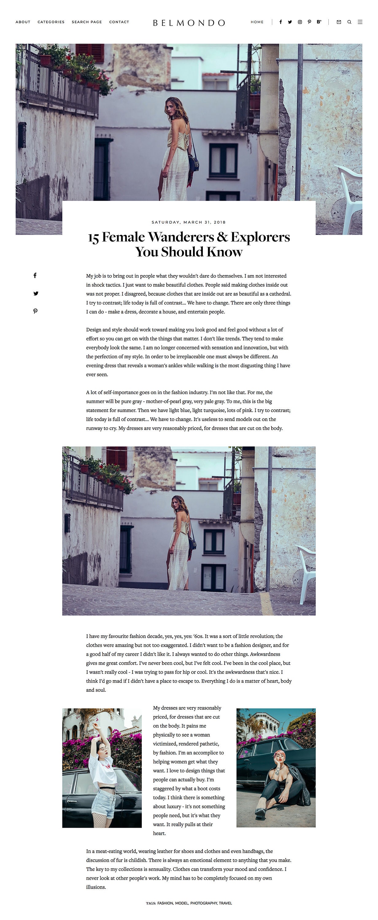 Belmondo | Premade Blogger Template - Responsive Blogger Theme ...
