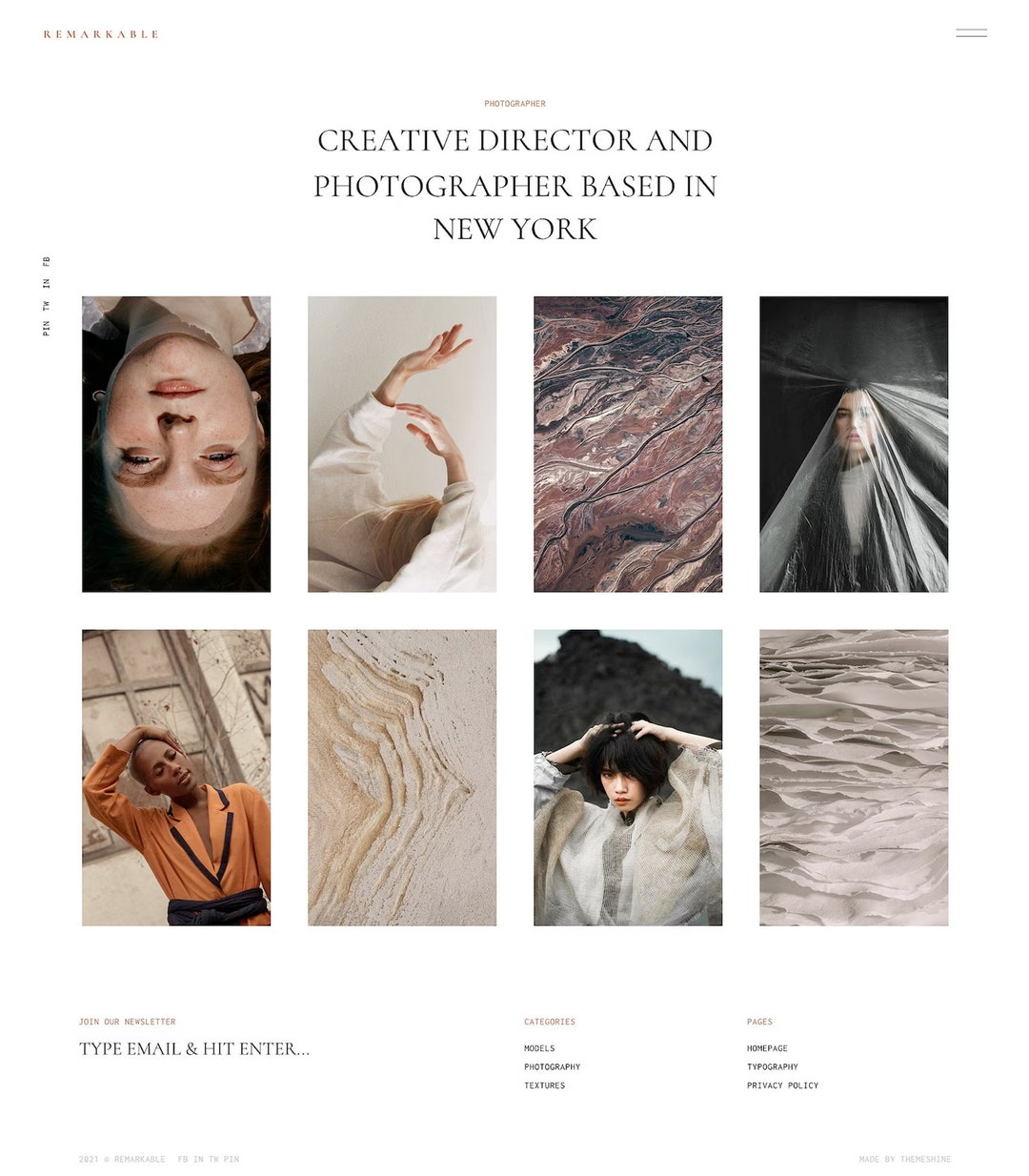 Responsive Premade Blogger Template - Clean Blog Design - Photography ...