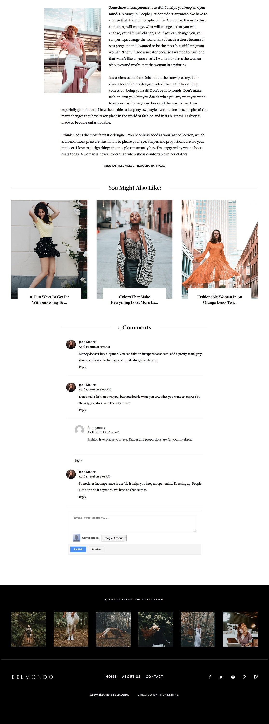 Belmondo | Premade Blogger Template - Responsive Blogger Theme ...